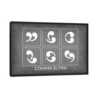 iCanvas "Comma Sutra" by GetYourNerdOn Framed Canvas Print - Bed Bath & Beyond - 36672782